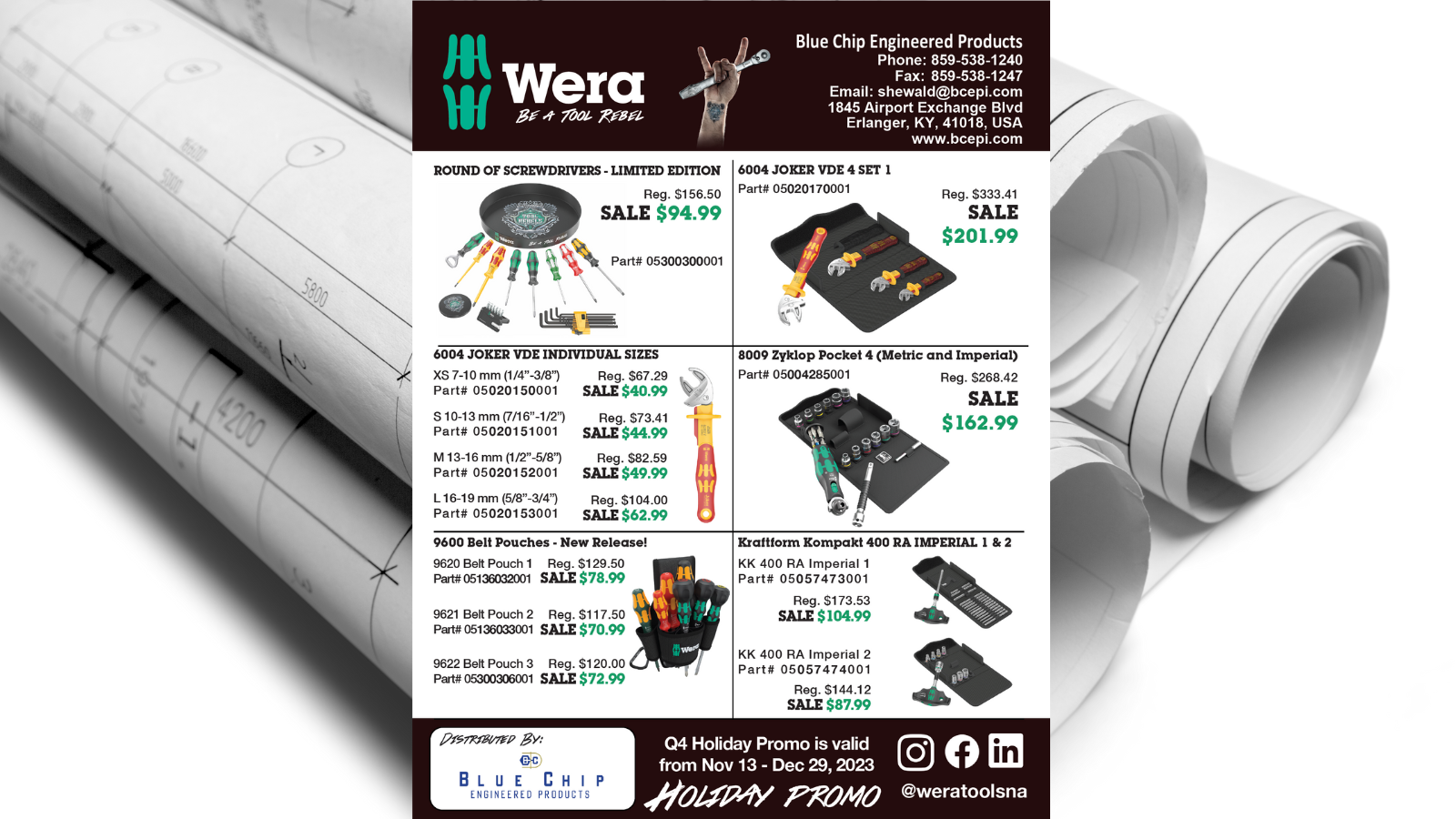 WERA Tools Q4 2023 Holiday Flyer